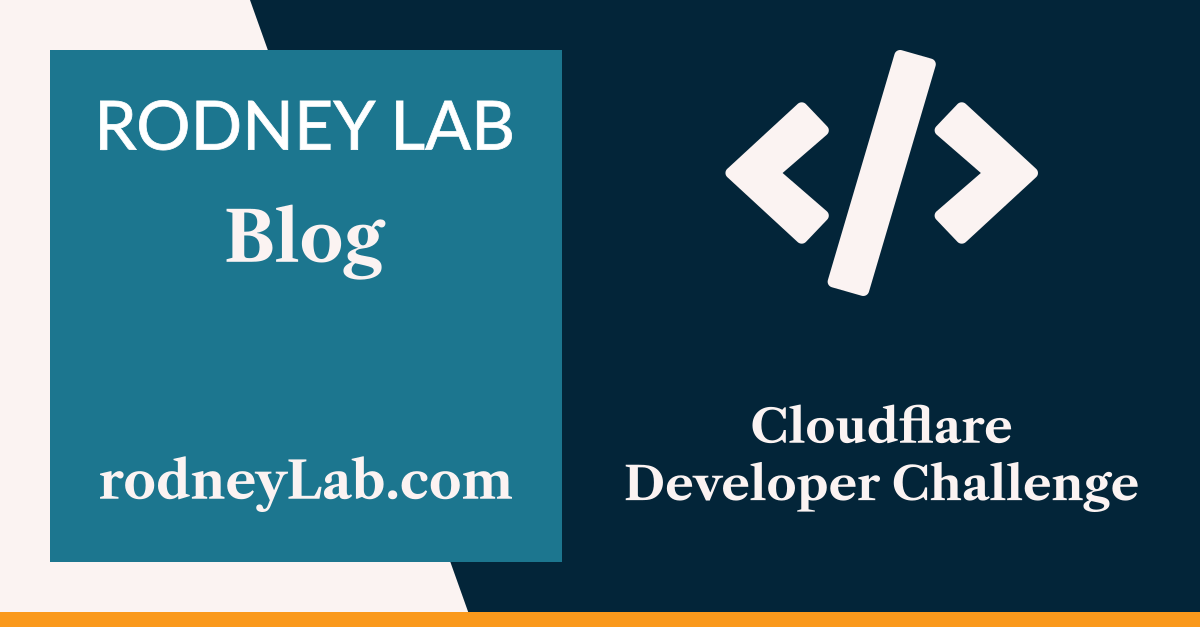 Cloudflare Developer Challenge: Adding Rust to SvelteKit | Rodney Lab