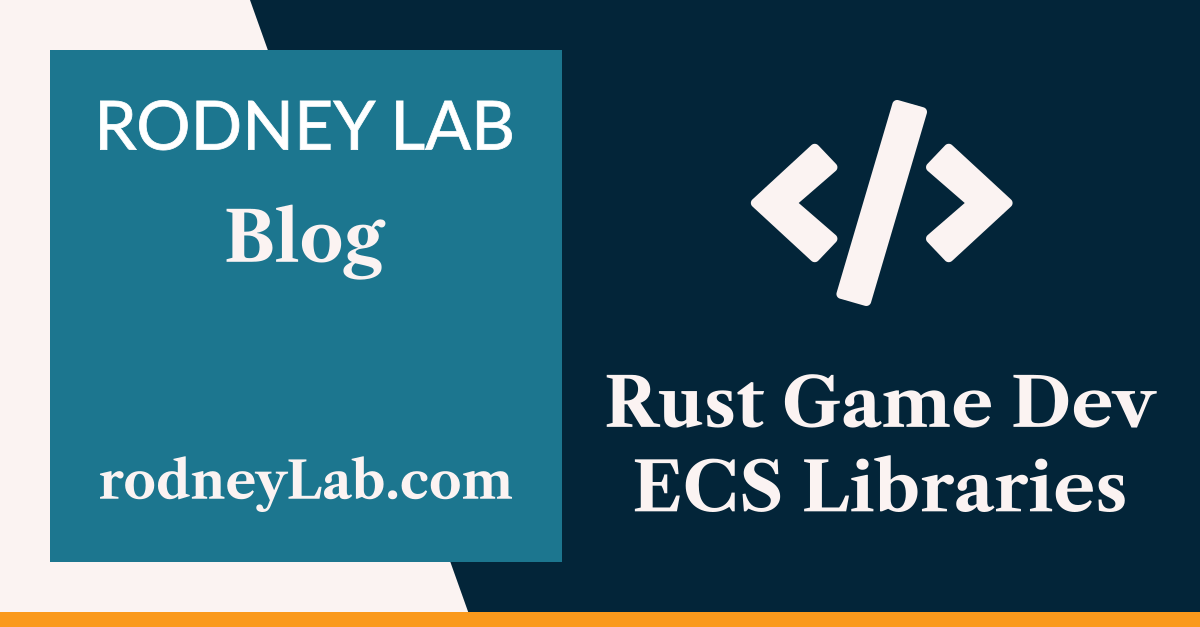 Rust Entity Component Systems: ECS Libraries for Rust Game Dev 🧩 ... Rust Entity Component Systems: ECS Libraries for Rust Game Dev 🧩 ...